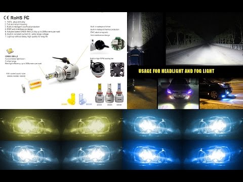 LED Bulb 3G Kit Head Light Fog 20W 4400 lumen 30W 6000 lumen Upgrade Replace Test & Review