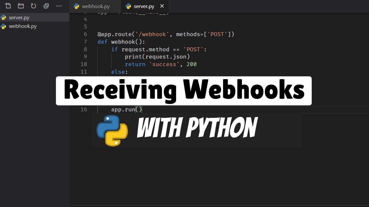 How to Receive Webhooks with Python