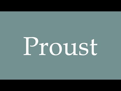 How to Pronounce ''Proust'' Correctly in French