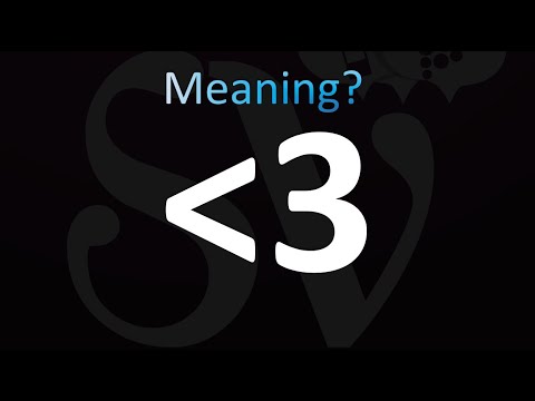 3 Meaning (LOVE Emoticon)