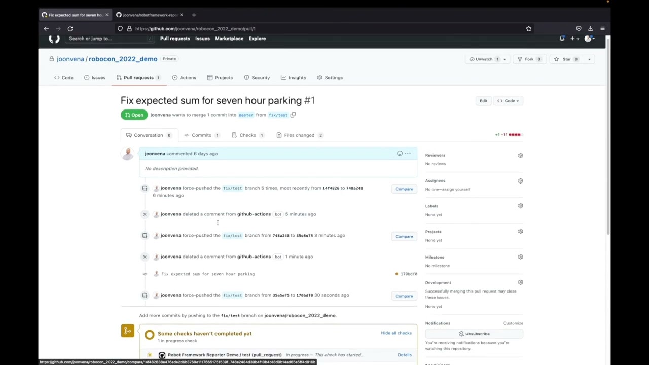 RoboCon 2022 - 2.04 Output Robot Framework report using Github Actions