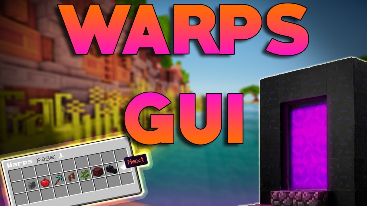 Warps GUI Plugin | Minecraft 1.14
