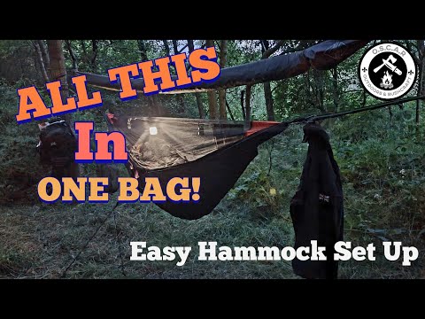 Easy Hammock Set Up For Beginners. | Lazy mans Set up..