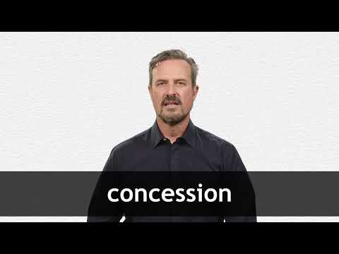 CONCESSION - Definition & Translations | Collins English Dictionary