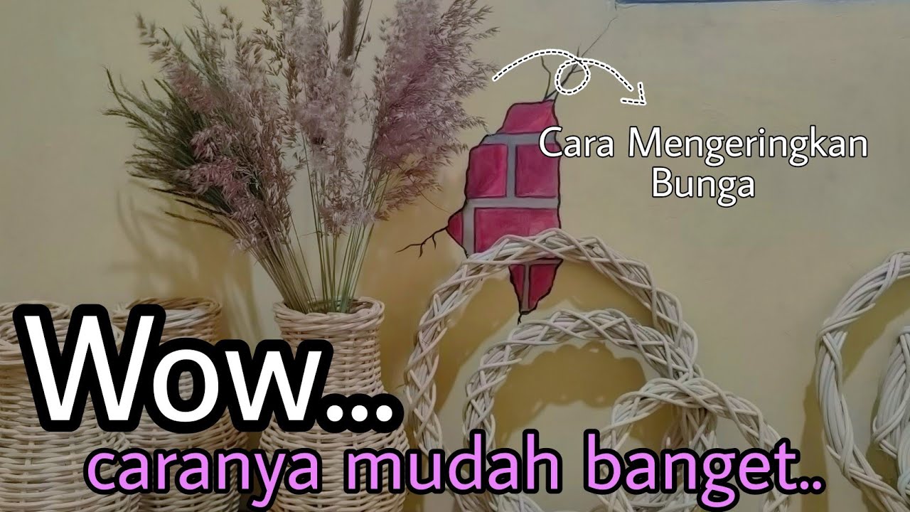 cara mengeringkan bunga | bunga kering estetik /  how to dry flowers