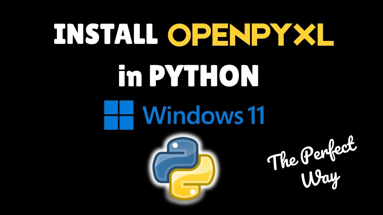 How to install openpyxl in Python 3.14 on Windows 11 #installation