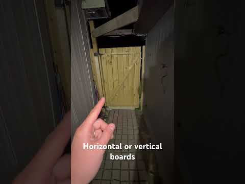 How to build a horizontal wood gate #fence #woodfence #diy