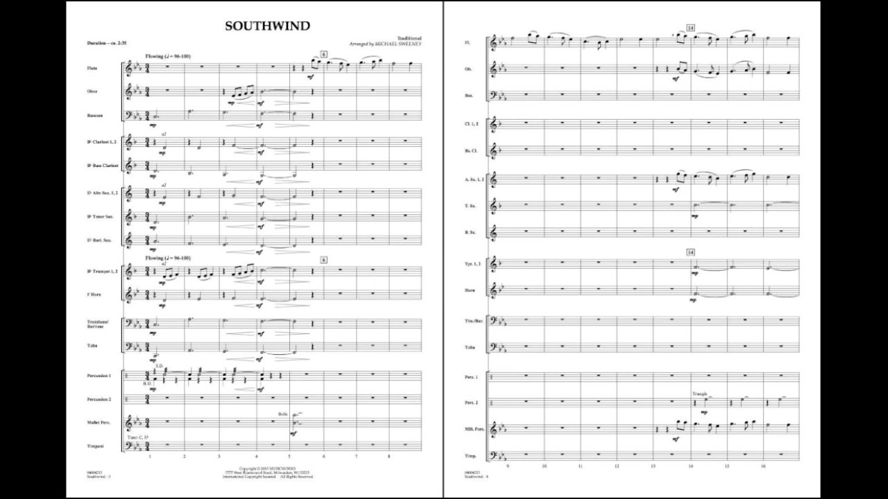 Southwind arranged by Michael Sweeney