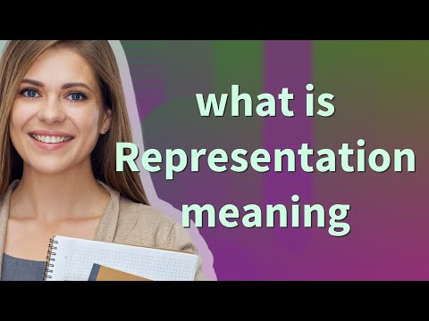Representation | meaning of Representation