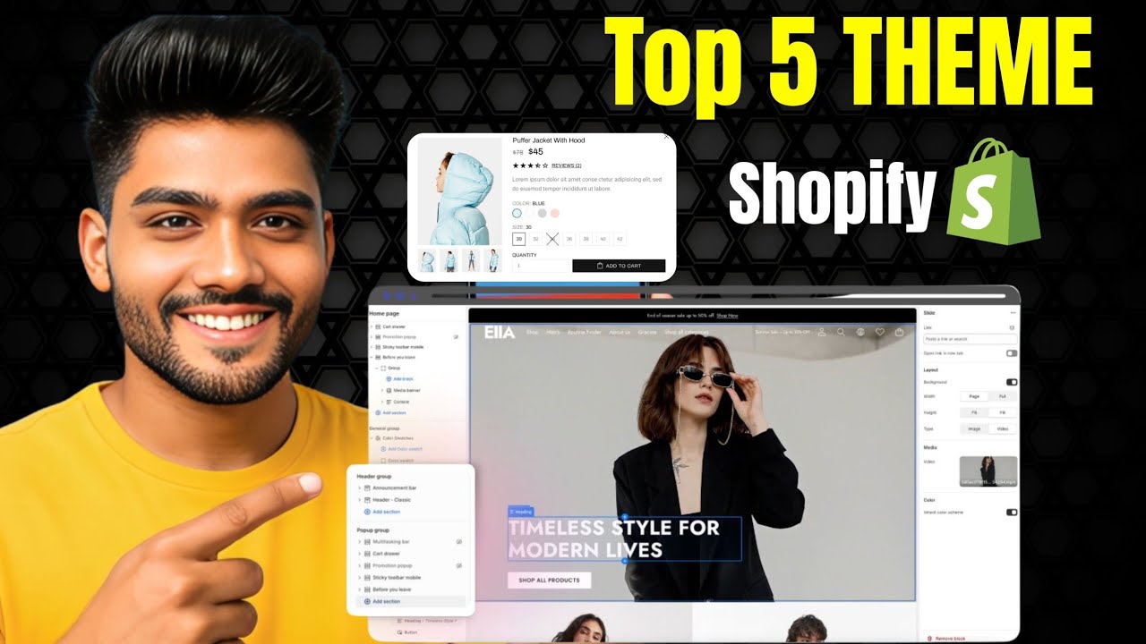 Top 5 Best Themes Shopify Store | High Converting Premium Themes 2025