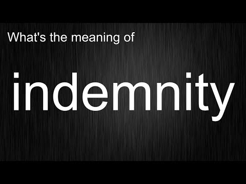 What is indemnity? English Word Pronunciation and Meaning Revealed!
