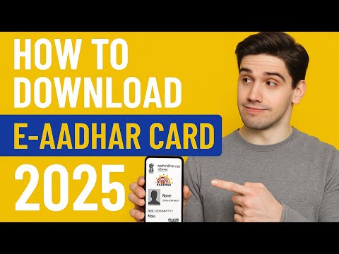 Aadhar Card Kaise Download Kare 2025 | e-Aadhar Mobile Se Nikale 1 Minute Me!
