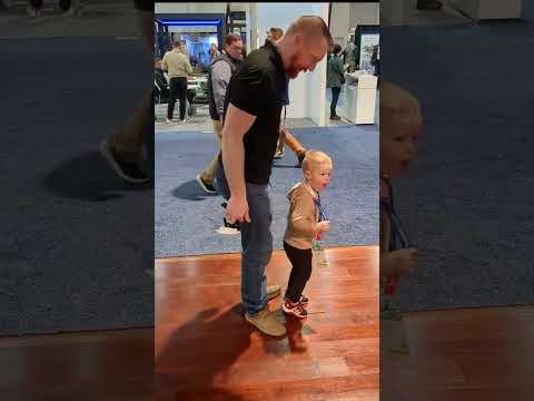 Visiting dad at the big show! Steller Floors at IBS 2023
