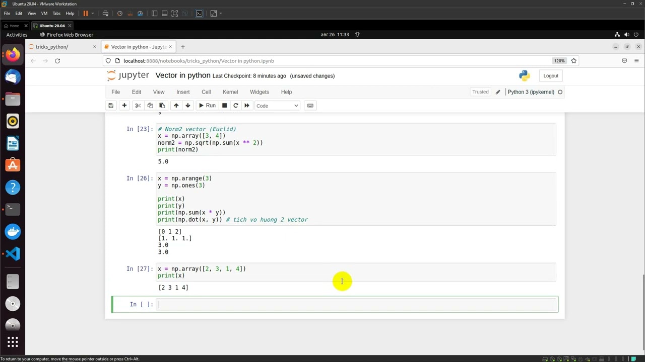 [Tricks python] Sử dụng vector, array trong python [using vector, array in python]