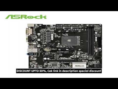ASROCK AMD A320 Chipset AM4 Interface A320M-HDV Desktop PC Motherboard Micro-ATX Socket AM