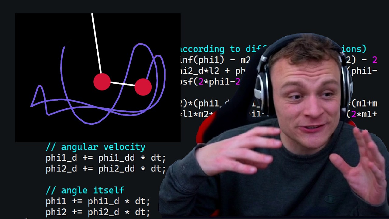 Double Pendulum in C