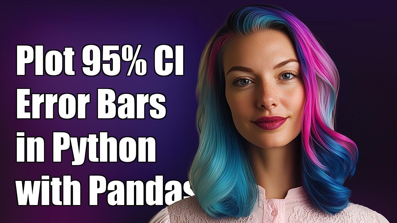 How to Plot 95% Confidence Interval Error Bars in Python Pandas DataFrames