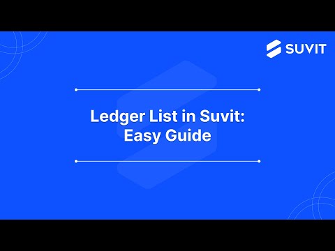 Ledger List in Suvit: Easy Guide