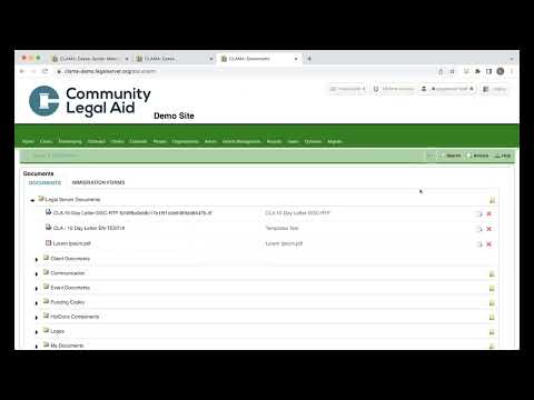 LegalServer Pro Bono Tools Training – CLA & CWJC