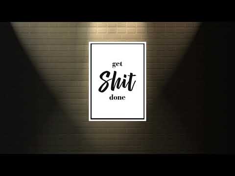 BP-20 Wall Art Posters Bathroom Funny Quotes "get shit done"