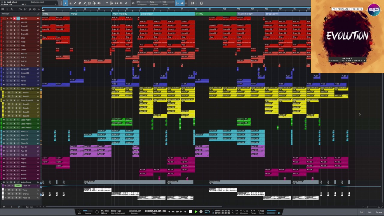 Breaks Studio One Pro Template  Evolution