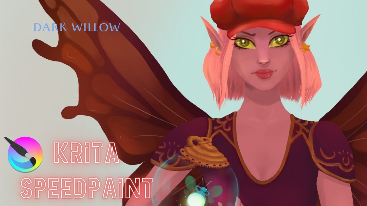 KRITA SPEEDPAINT | Dark Willow ( dota 2 )