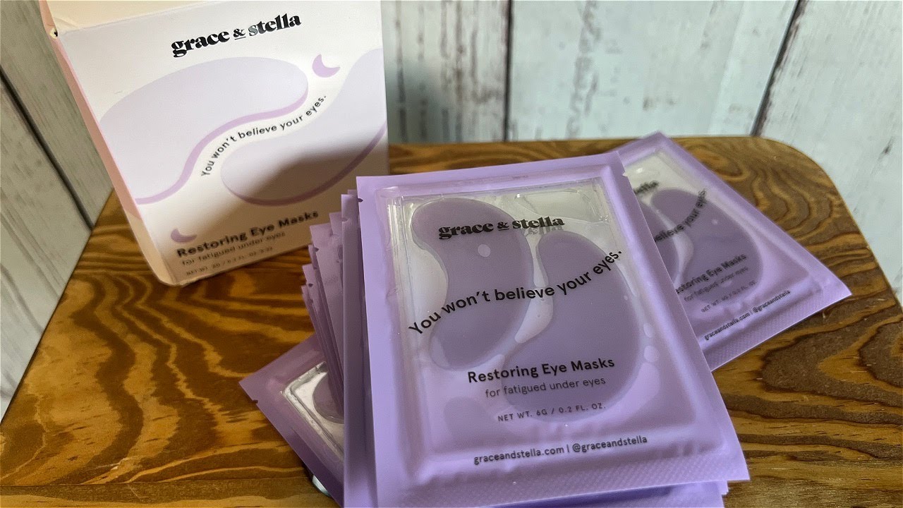 Grace and Stella Purple Under Eye Masks With Retinol