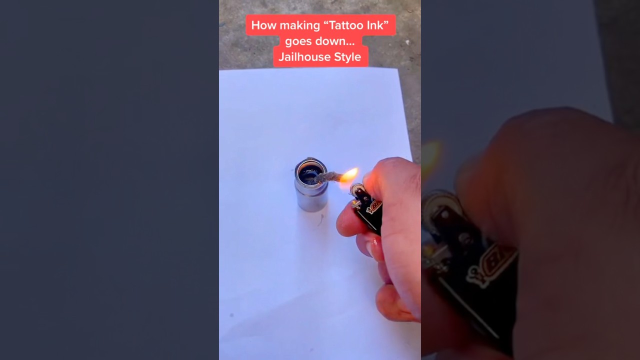 Tattoo Ink! - Jailhouse Style! 😳 #Dpeezy2099 #Bussin #Tattooink #Jailhousestyle