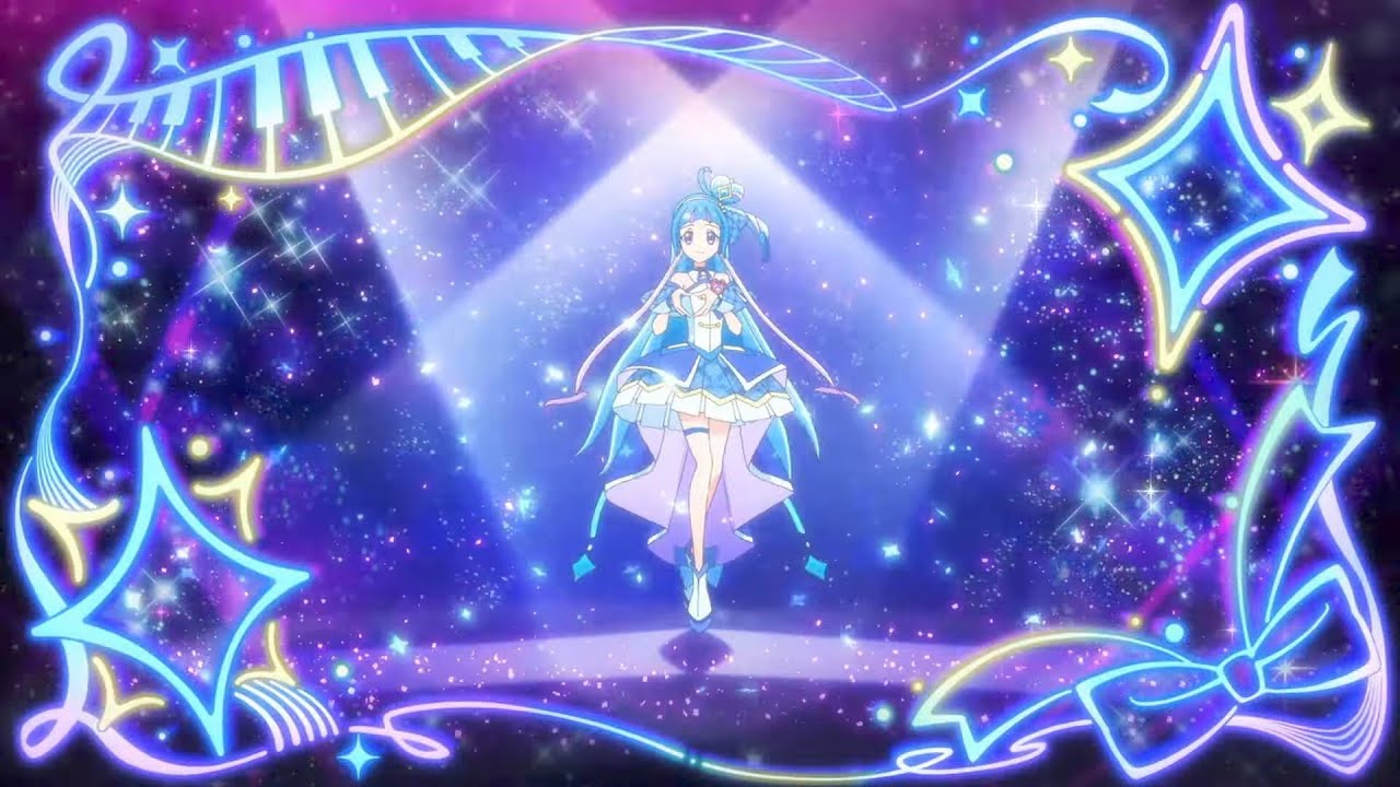 [1080p] Precure Light Up! (Cure Wink Transformation)