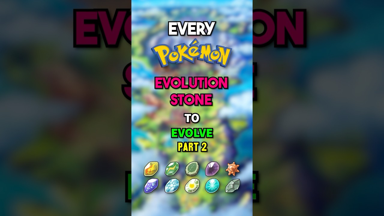 Every Pokemon That Needs Evolution Stones! Part 2