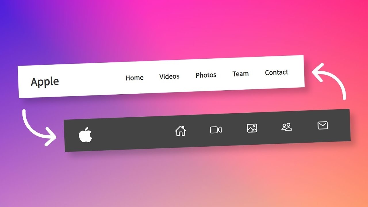 Changing Navbar Style Based On Scroll using CSS & Javascript