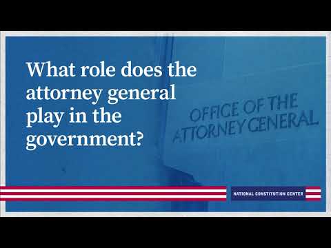 What role does the attorney general play in the government?