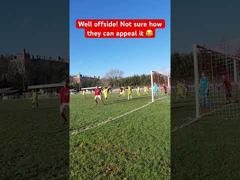 Easy call for the linesman there tbh! #referees #offside #disallowedgoal #nonleaguefootball #arundel
