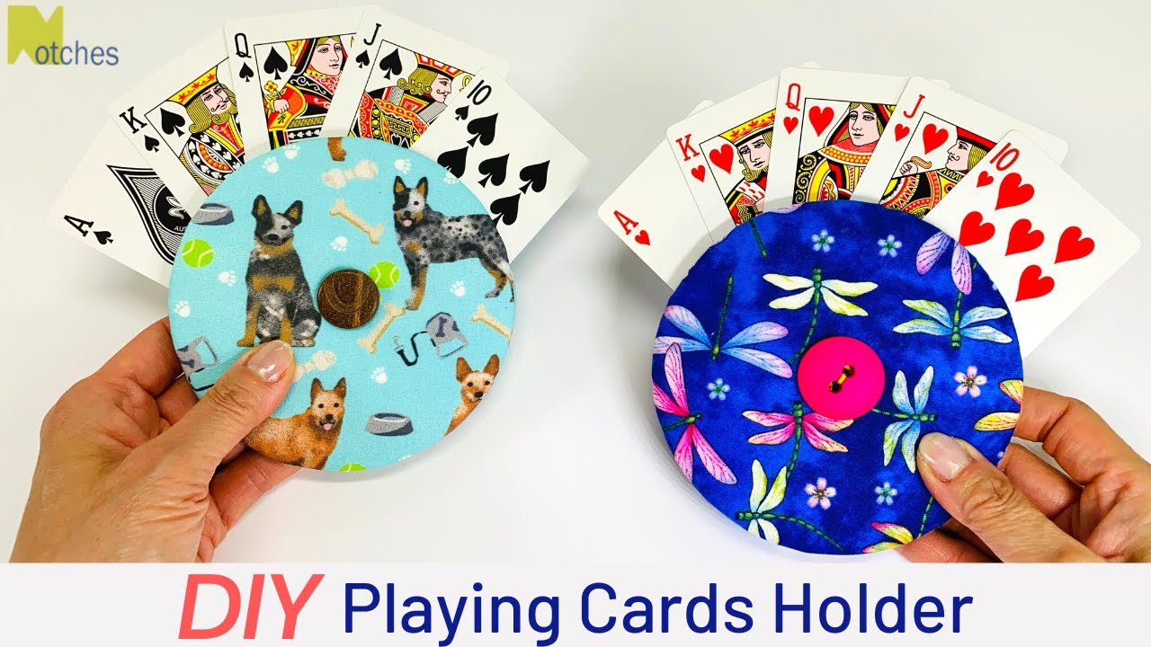 DIY Playing Card Holder  -  Quick and Easy Gift to Make or Sew to Sell