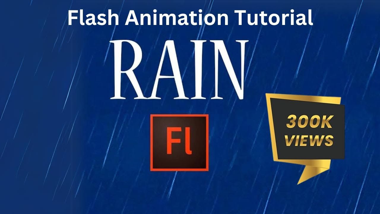 Flash Animation Tutorial - Animate Rain in Flash