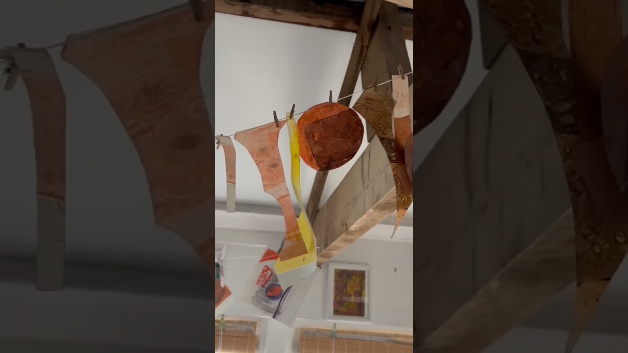 Drying stencils #collagraph #printmaking #abstract #art #artisticcreativity #artprocess #artwork