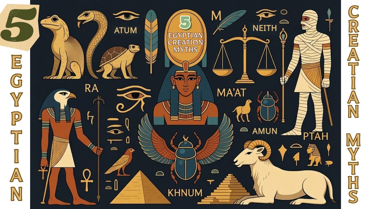 5 Egyptian Creation Myths Explained - How the Egyptians Believed the World Began