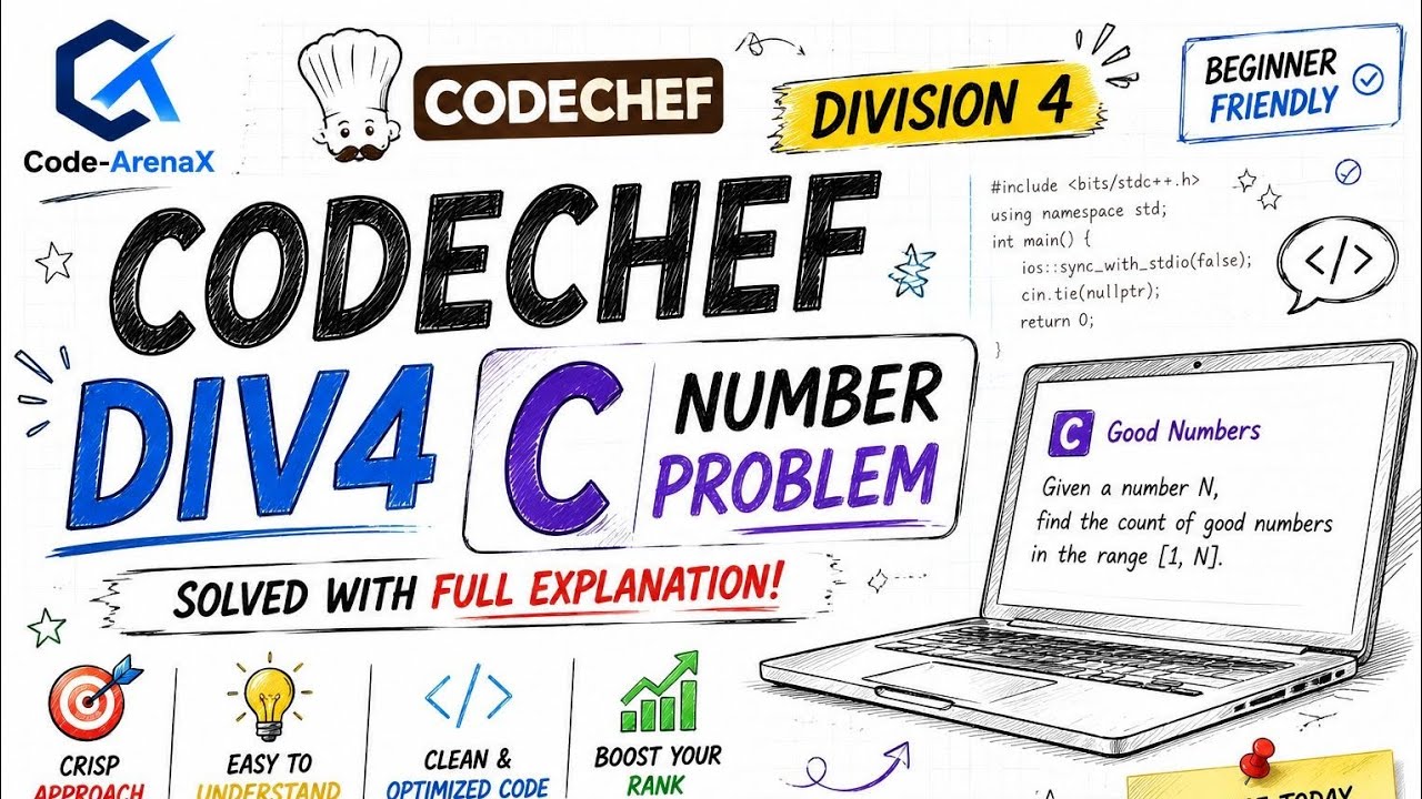 CodeChef Div4 – Problem C solved with a clean & beginner-friendly explanation
