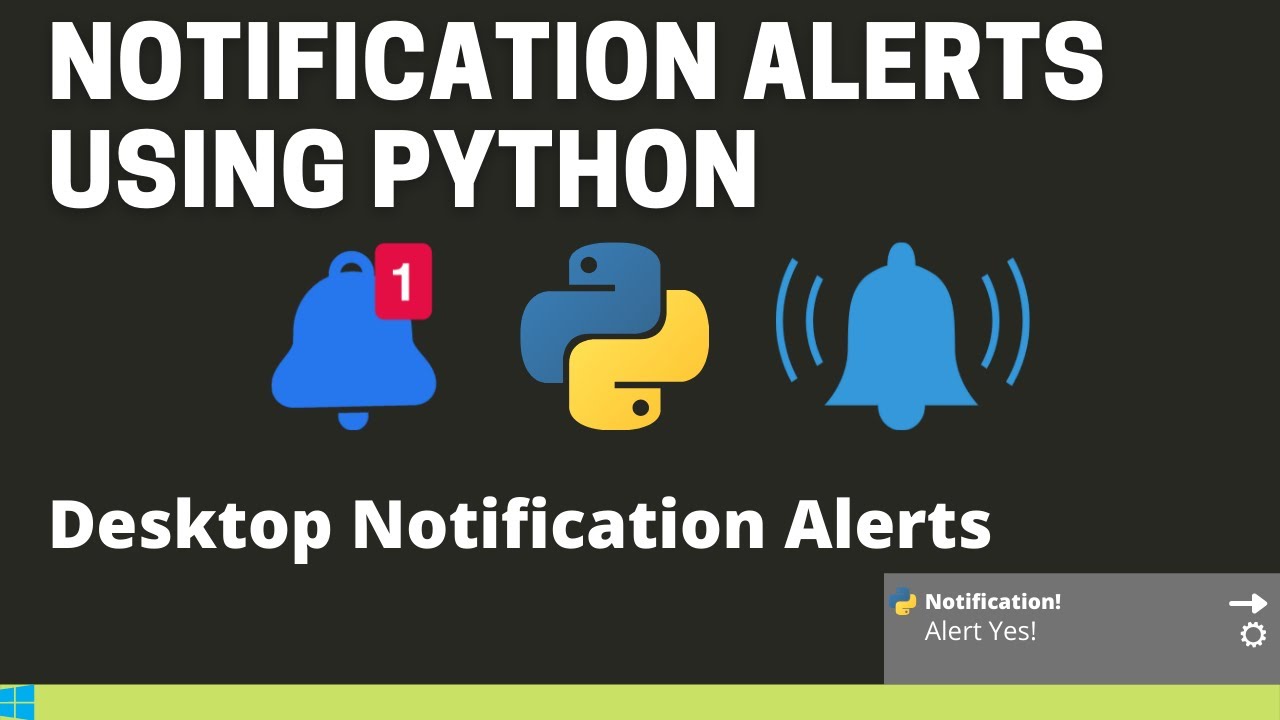 Create a Desktop Notification Alert Using Python | Python Beginner Projects