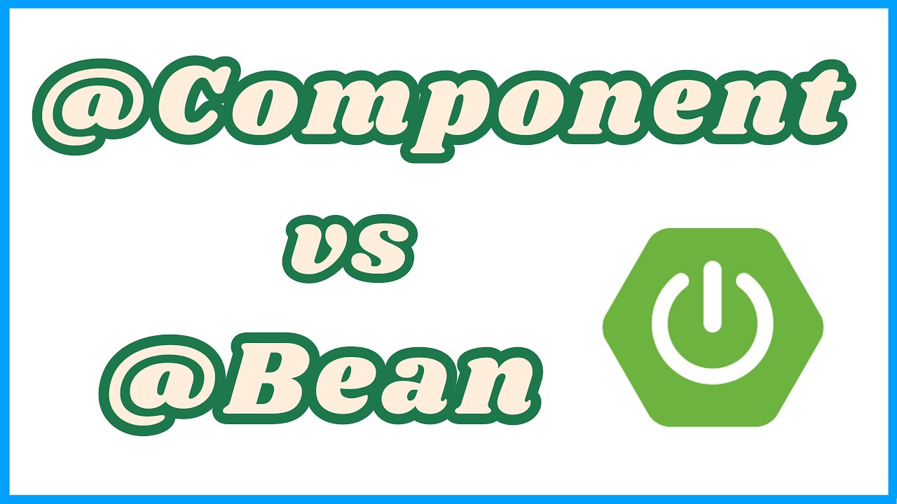 @Component vs @Bean in Spring Boot | Last-Minute Java Interview Guide