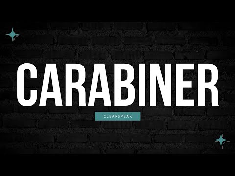 How to Pronounce Carabiner in English