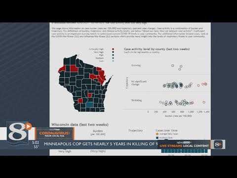 Number of COVID-19 critically high counties in Wisconsin down