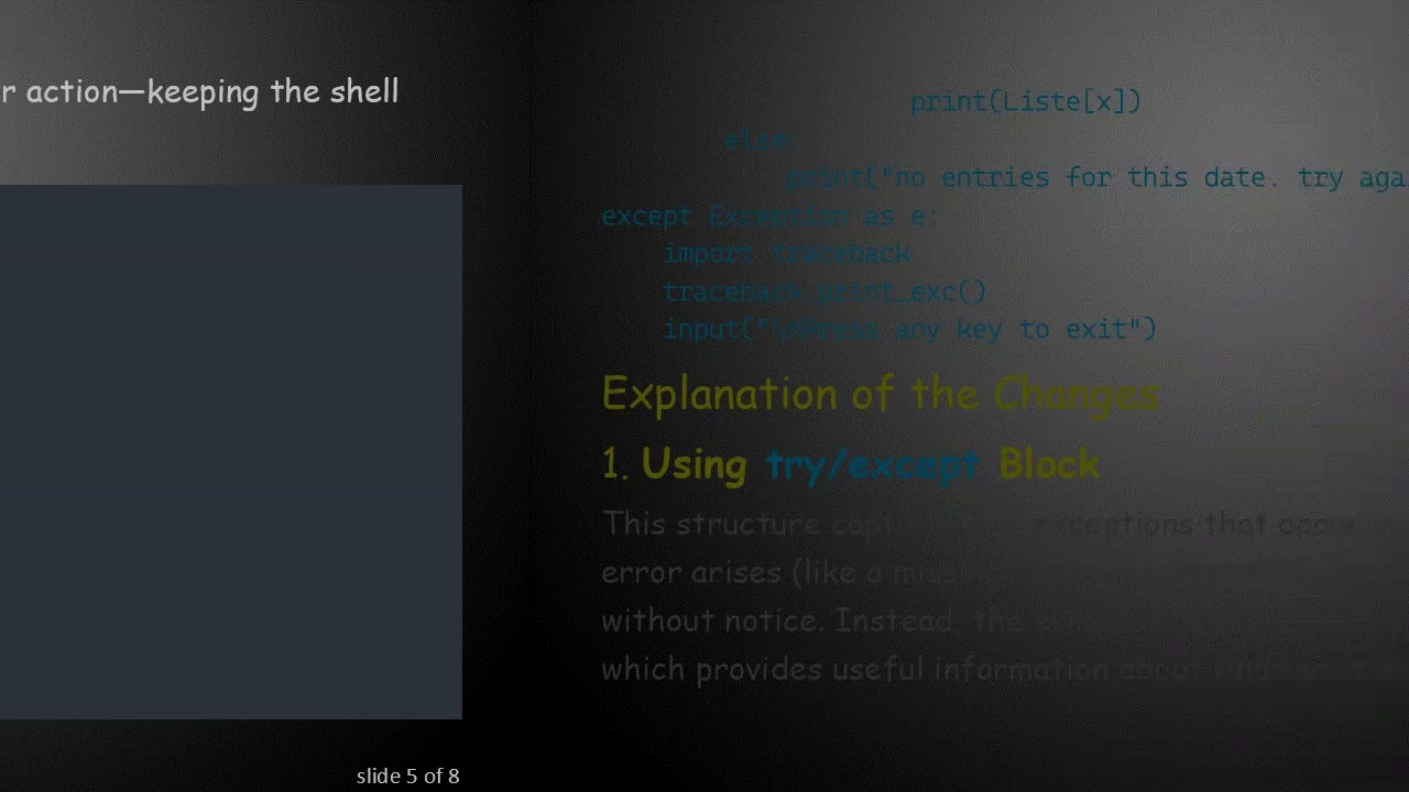 How to Prevent the Python Shell from Closing Immediately After Input with Exception Handling