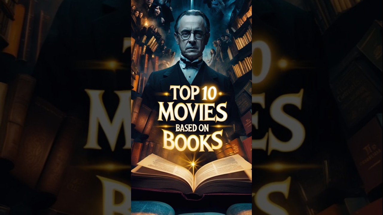 Top 10 Best Movies Based on Books | Must-Watch Adaptations| best movies based on books #movieslist