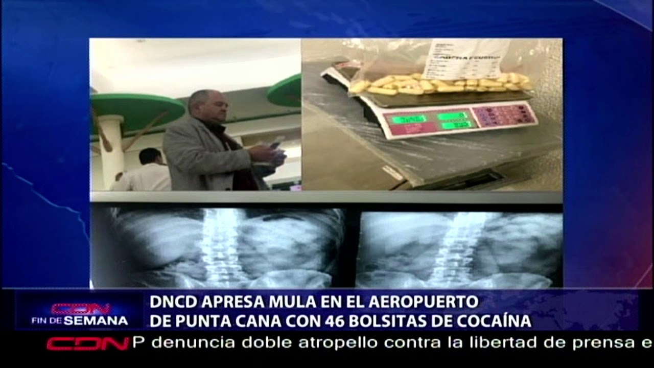 DNCD arrests mule at Punta Cana airport with 46 bags of cocaine