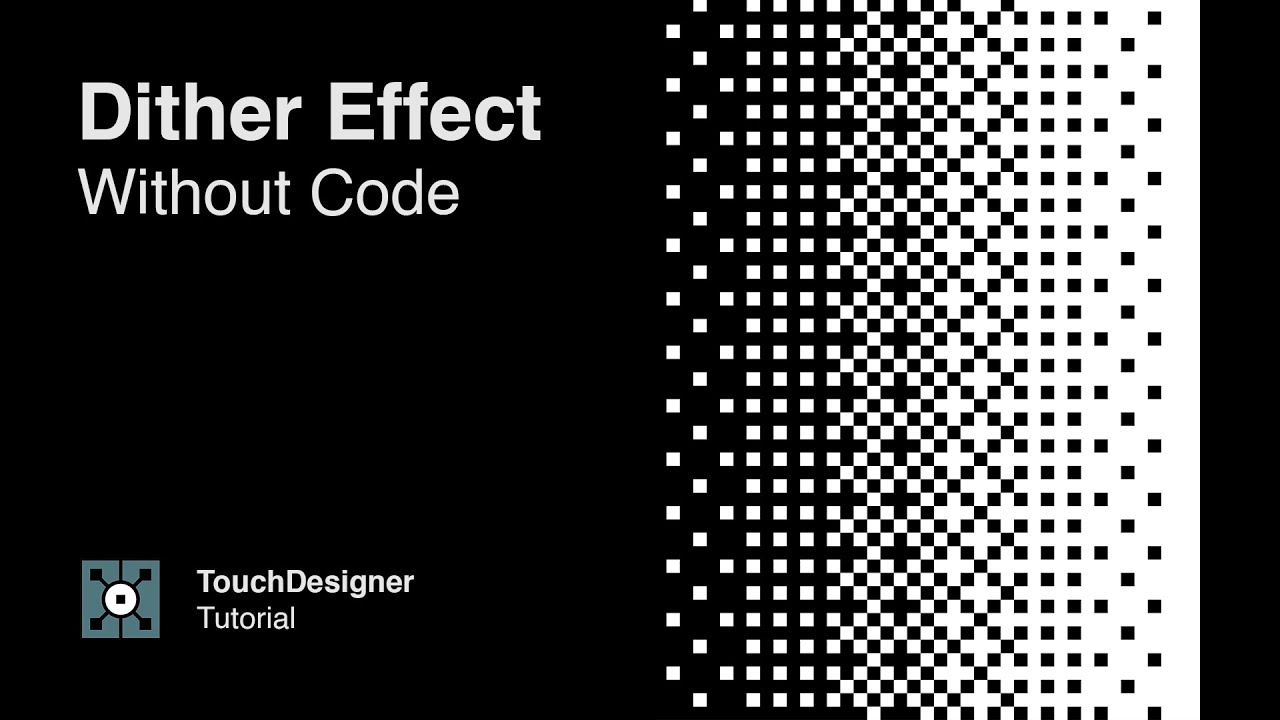 Procedural Dithering Without Code [ TouchDesigner ]
