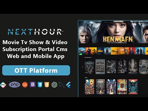Create a Netflix Style Website Using Next Hour PHP Script