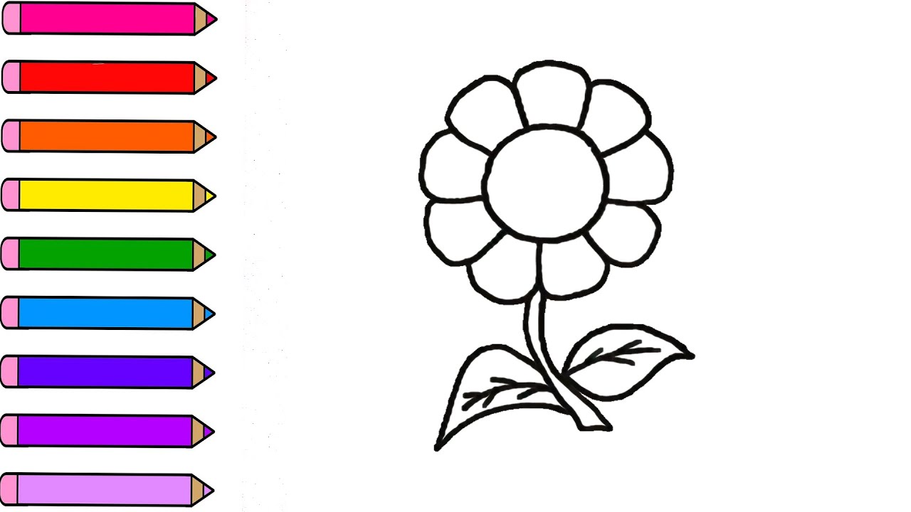 Flowers Coloring pages | Kids Coloring Pages | Coloring Pages
