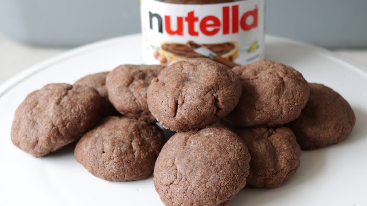 How to Make Nutella Cookies | 3 Ingredient Nutella Cookie Recipe