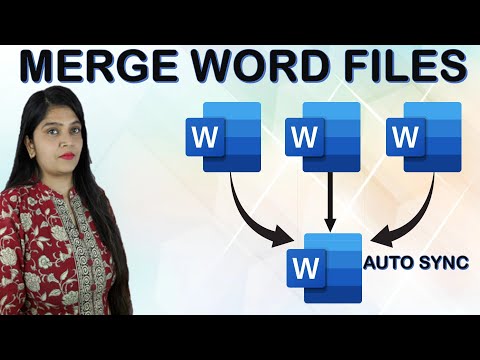 How To Merge Multiple Word Documents | Combine multiple Word files